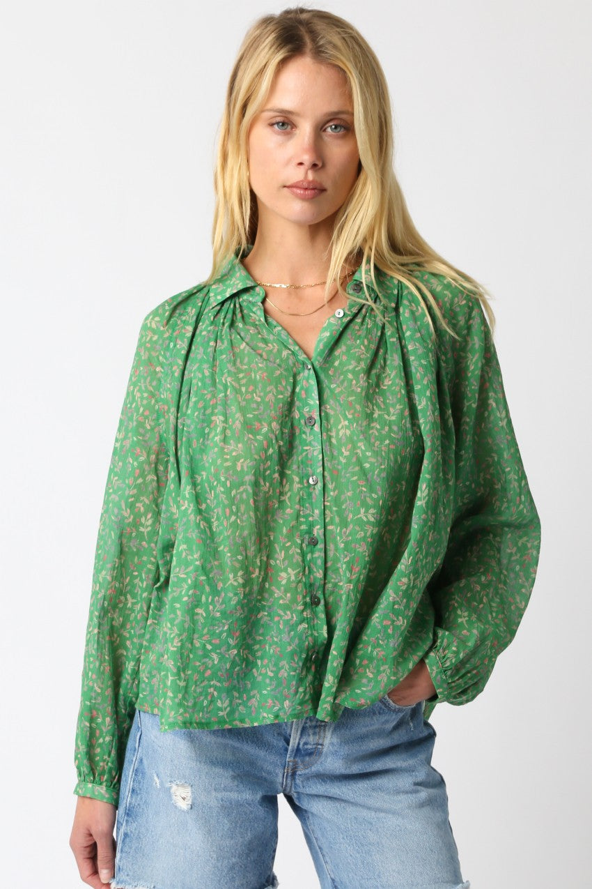 The Garbi Green Shirt – Eleanor Edition – Pieces & Peaches